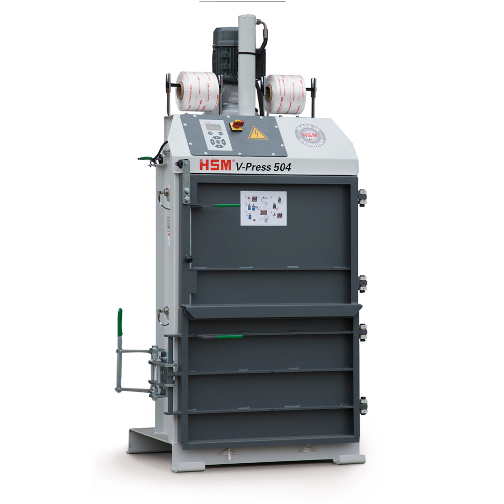 Compacteuse à carton et plastique en balle de 60kg