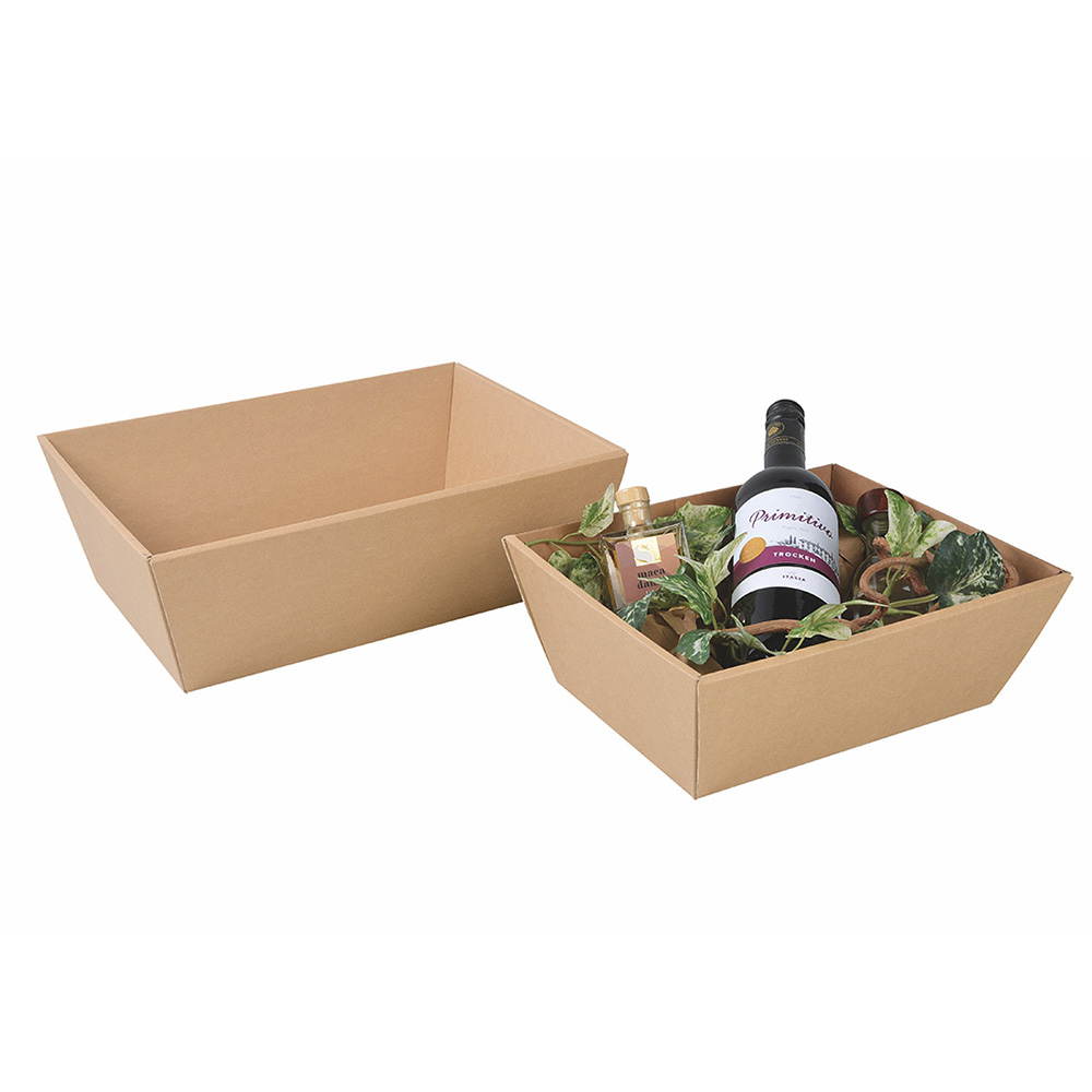 Corbeille carton pour frisure et paniers garnis