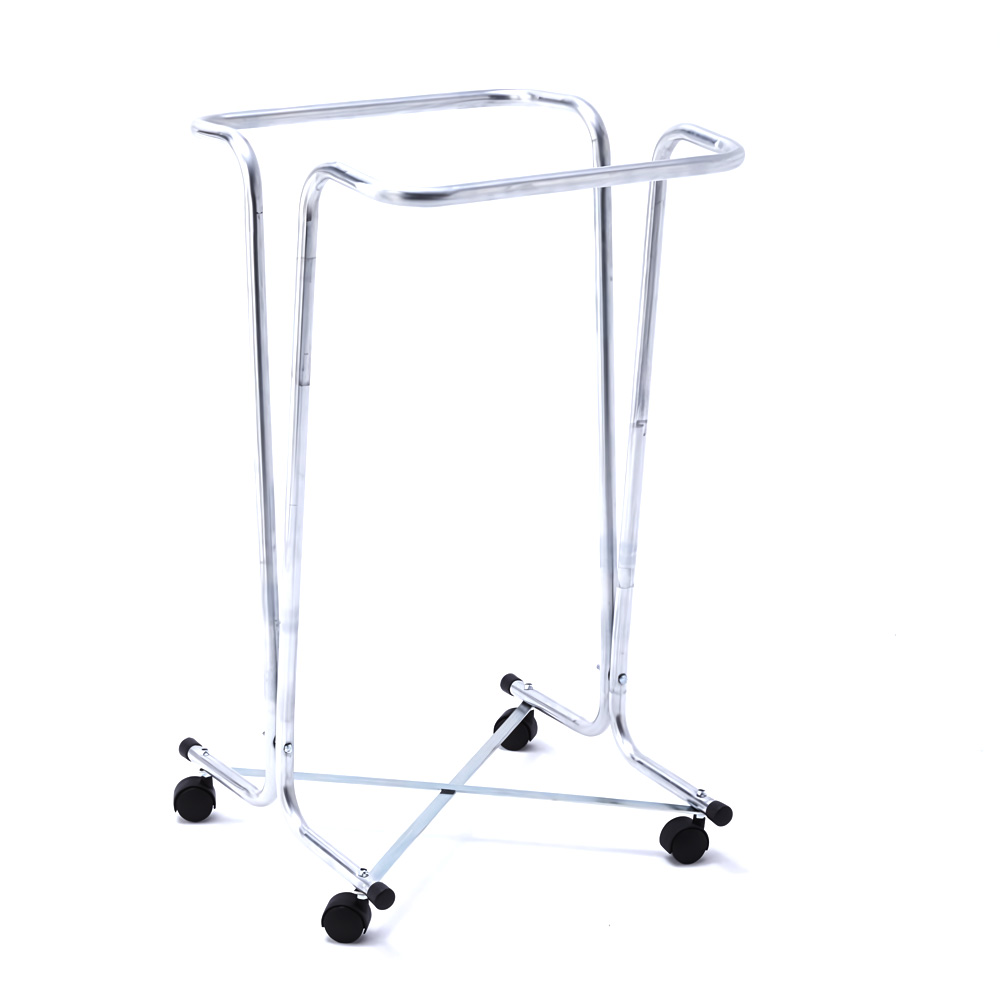 Support mobile à roulettes pour sac poubelle 110 litres