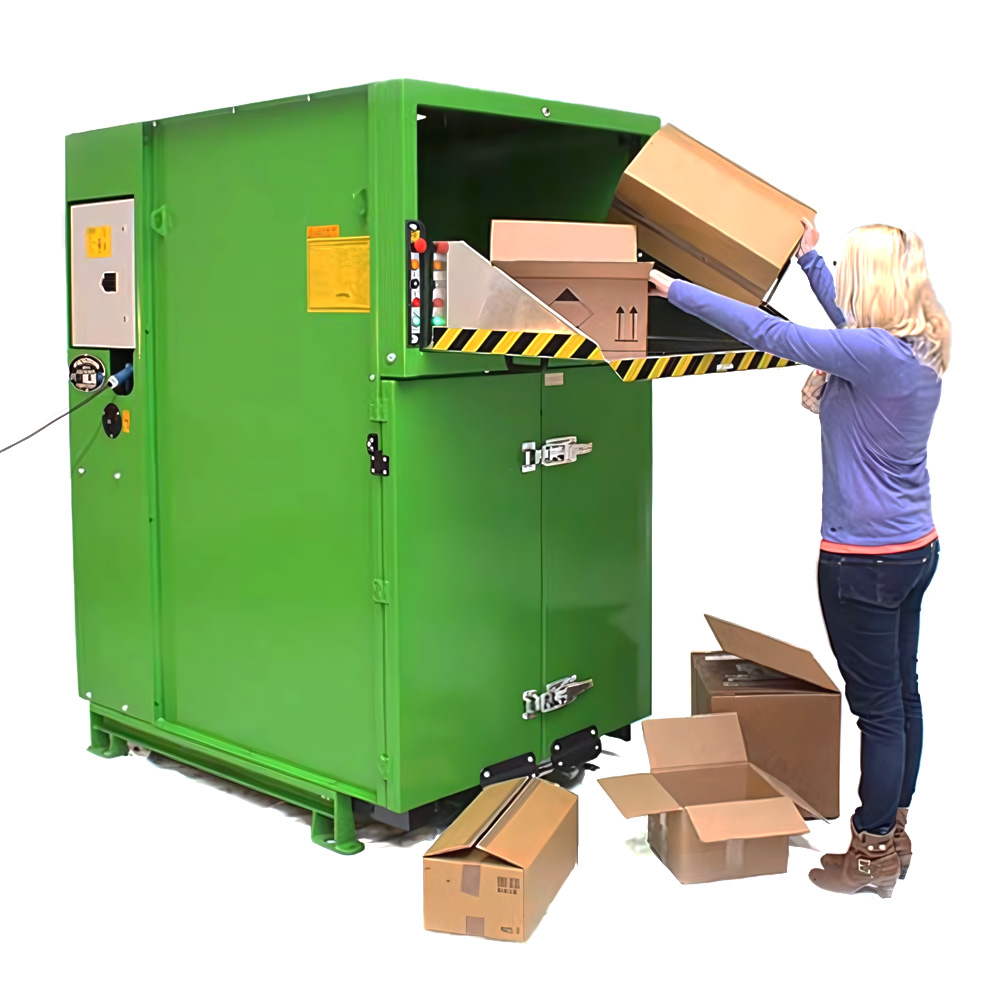 Compacteur broyeur industriel pour carton